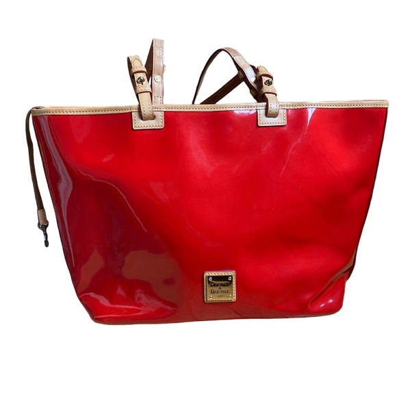 Dooney & Bourke | Bags | Dooney Bourke Red Patent Leather Tote | Poshmark